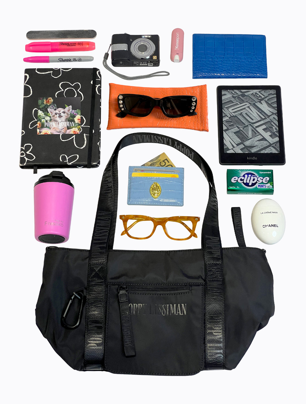 Skutty Flap Small Tote - Black – Poppy Lissiman