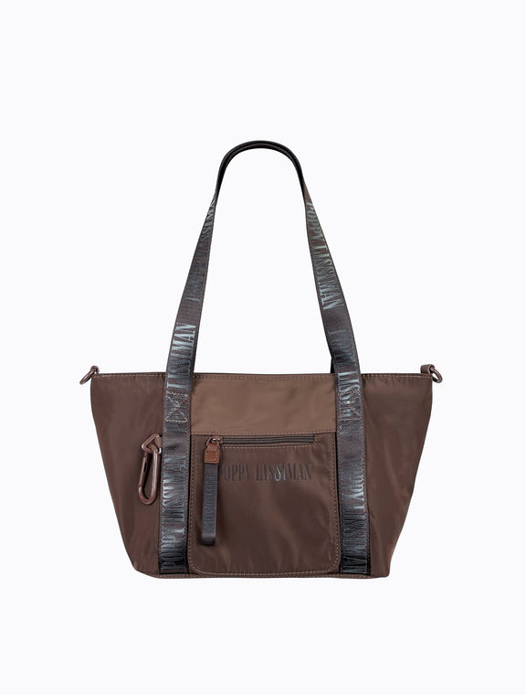 Skutty Flap Small Tote - Choc – Poppy Lissiman
