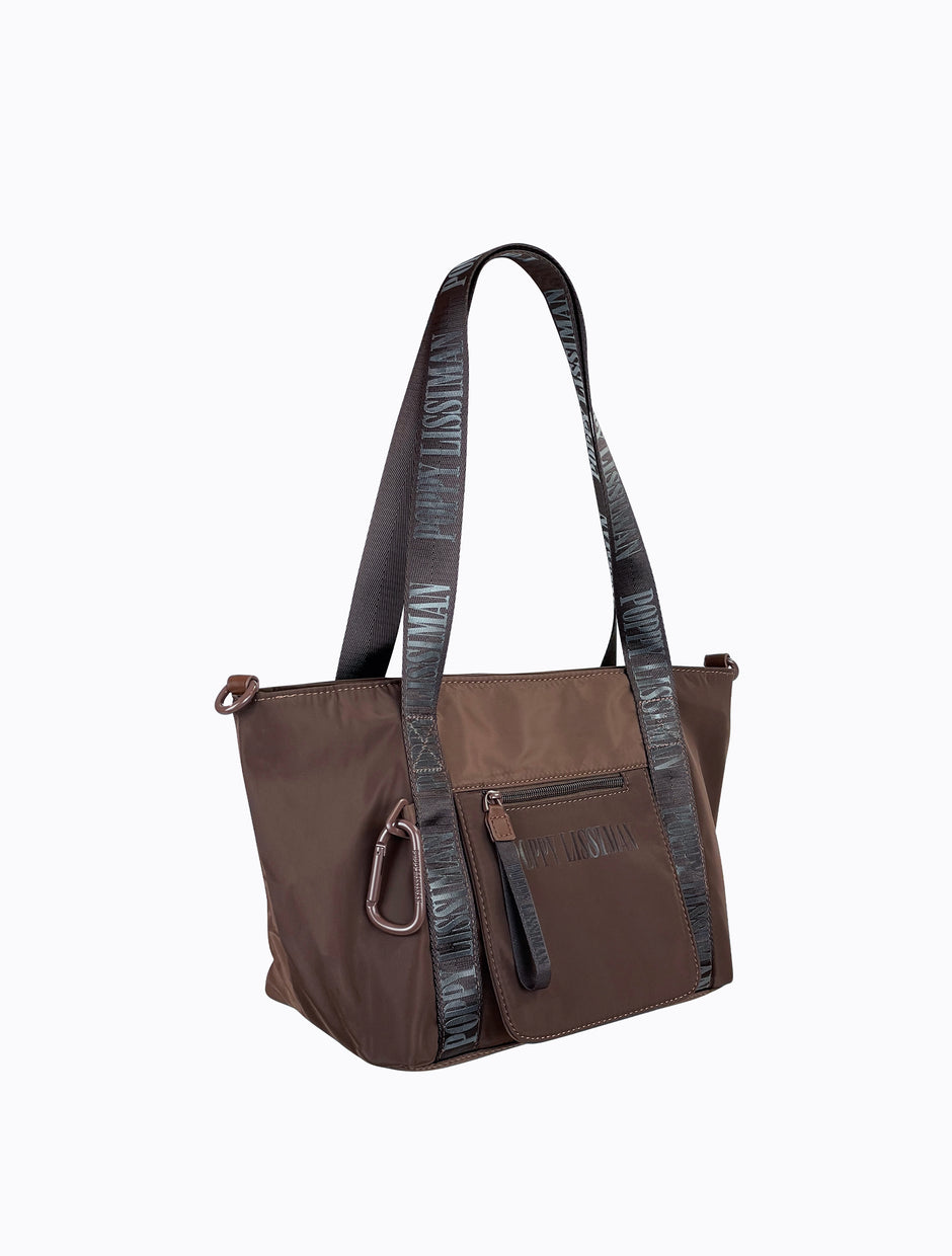 Skutty Flap Small Tote - Choc – Poppy Lissiman