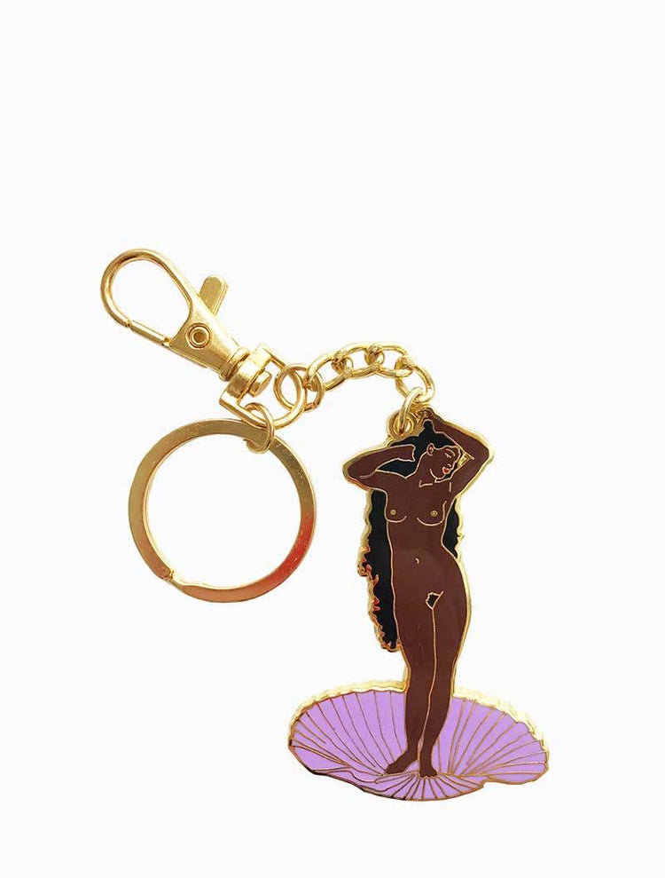 Goddess Keychain - Lilac Clam – Poppy Lissiman