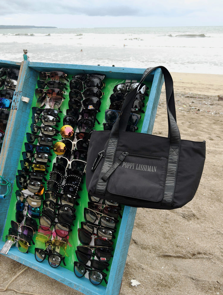 Skutty Flap Small Tote - Black – Poppy Lissiman